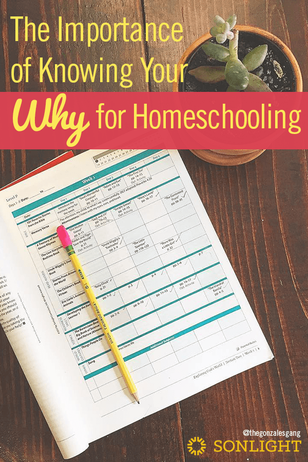 The Importance of Knowing Your “Why” for Homeschooling - Sonlight ...
