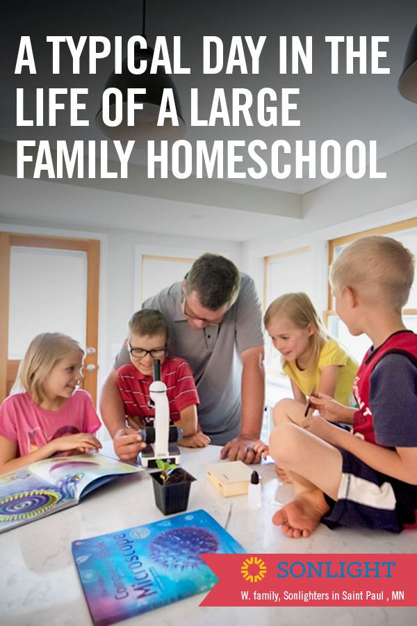 A Typical Day in the Life of a Large Family Homeschool - Sonlight ...